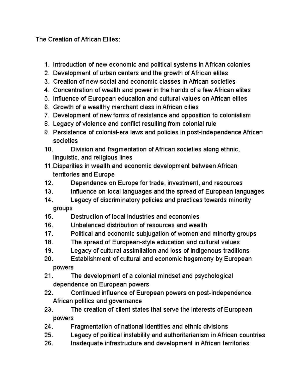 The Creation of African Elites - The Creation of African Elites ...