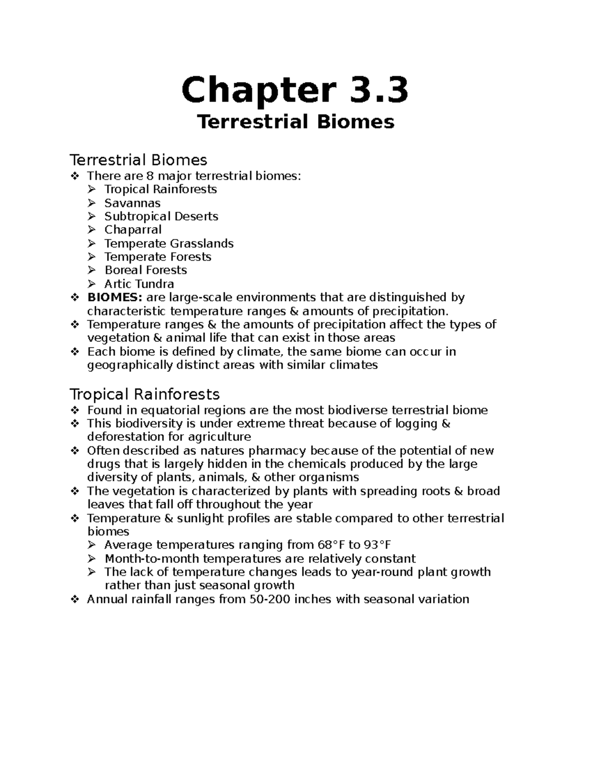 Chapter 3 - PPT notes - ENVS 2202 - Studocu