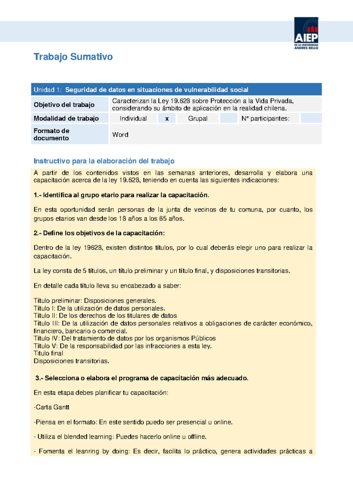 VF SC004 Actividad Sumativa Semana 2 - Trabajo Sumativo Instructivo para la elaboración del ...