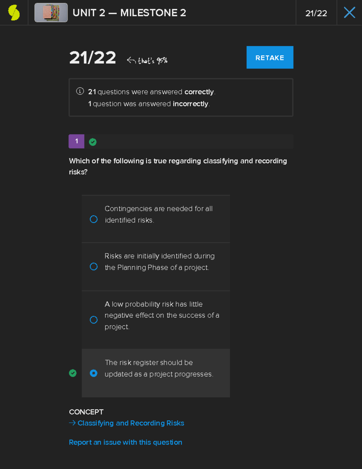 Sophia Project Managment Milestone 2 - 1 CONCEPT → Classifying and Recording Risks 21/22 that's ...