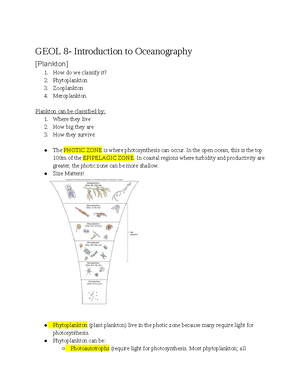 2020-Intro to Oceanography-Production in the Ocean notes week16 - GEOL ...