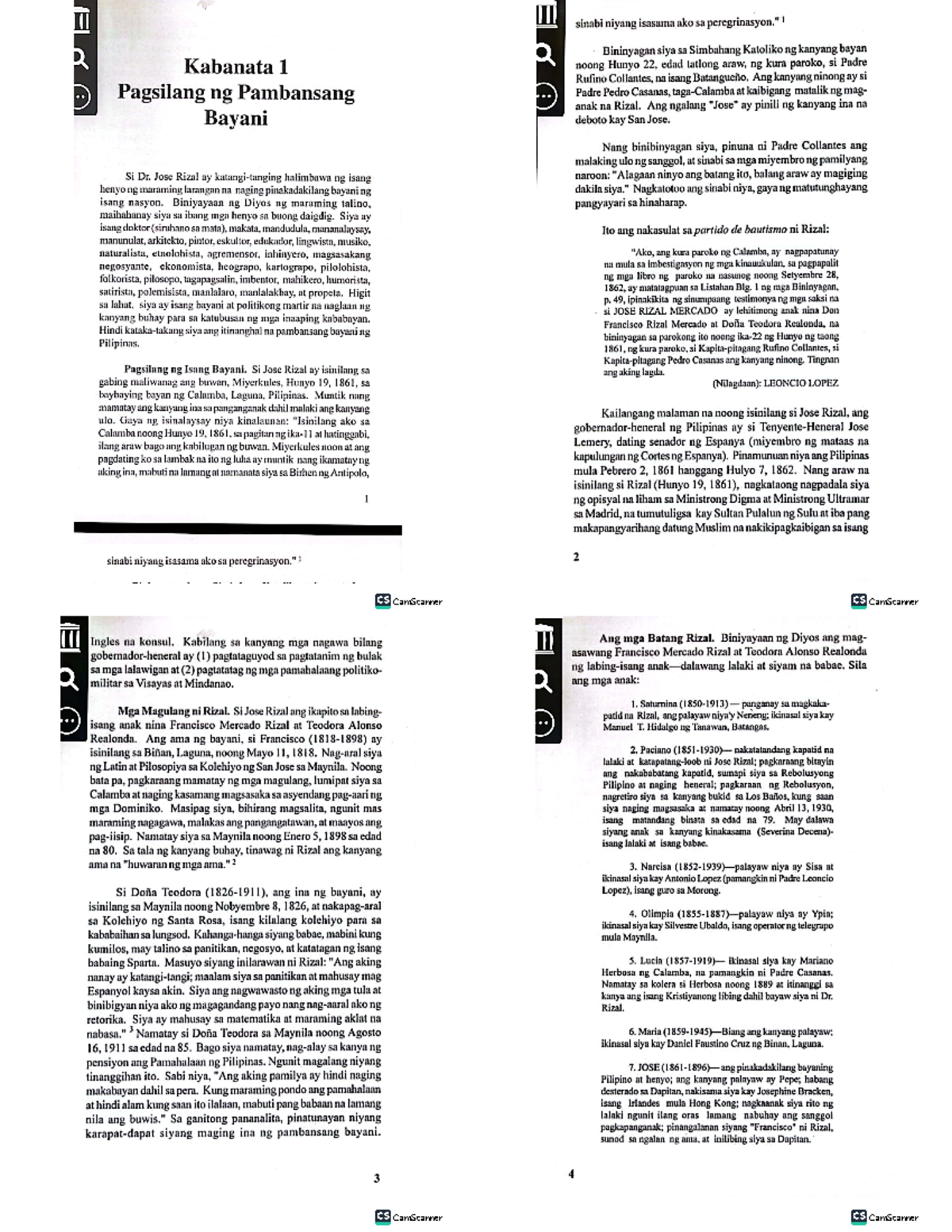 Kabanata 1-5 - Notes - Life of Rizal - Studocu