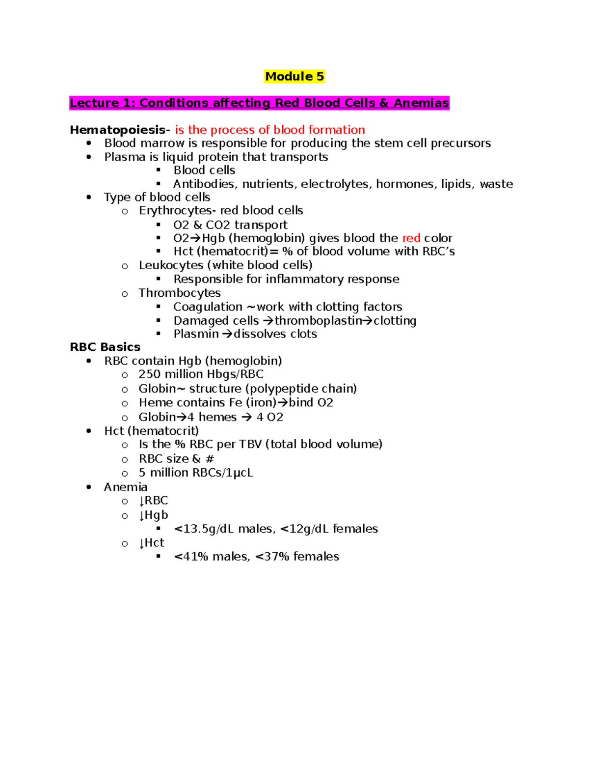 Module 5 - Lecture notes Lecture 5 - NURS 280 - Studocu