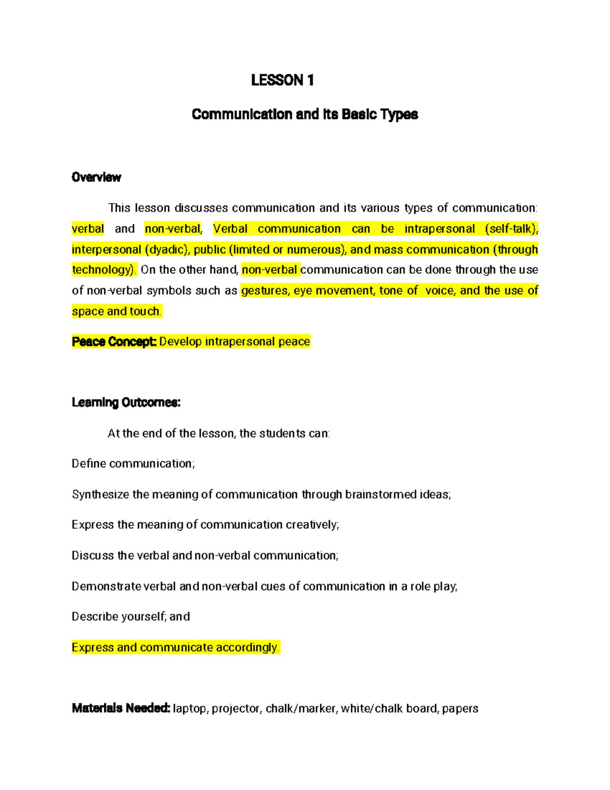 Pc Lesson 1-WPS Office - LESSON 1 Communication and its Basic Types ...