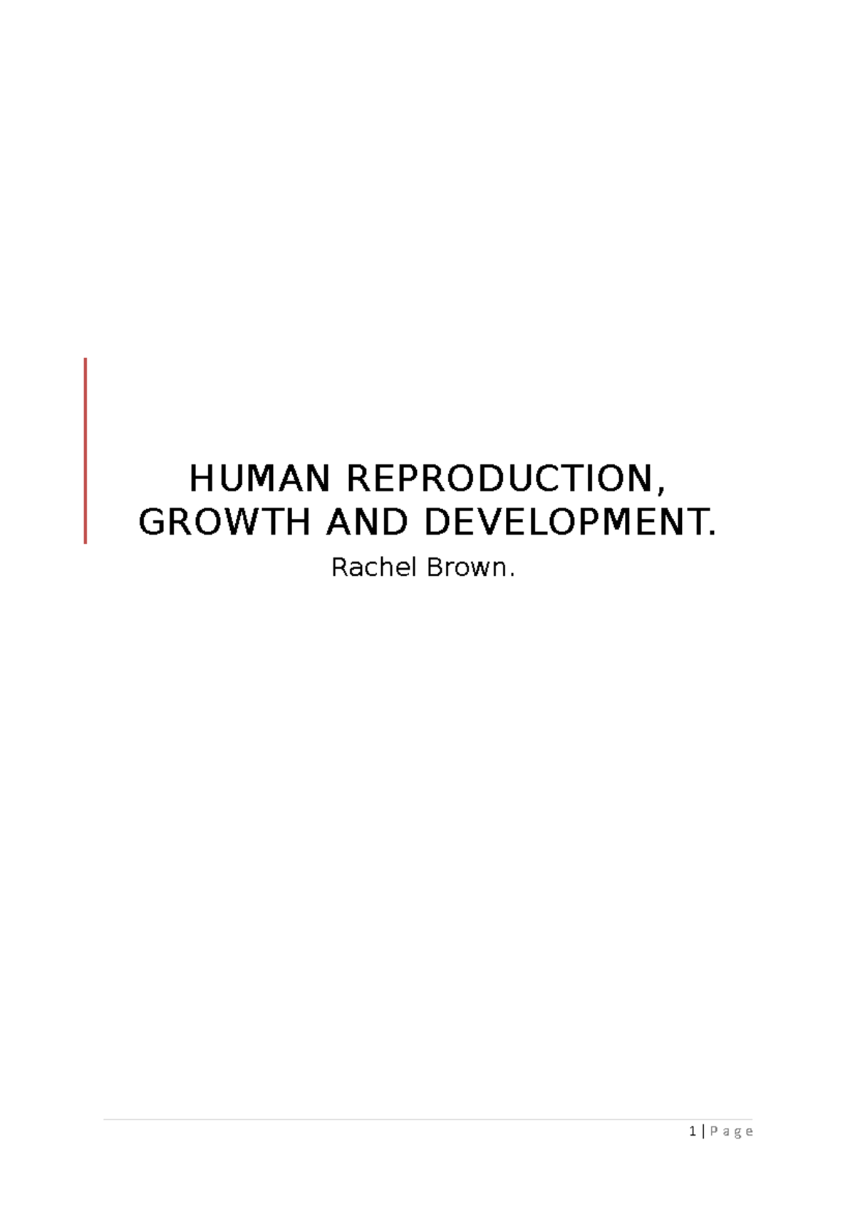 Unit 7 - Human Reproduction. (Access to midwifery, LearnDirect) - HUMAN ...