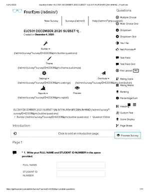 Checklist Blank Answer ELC 501 - ELC 501 WRITTEN ARTICLE ANALYSIS Use ...