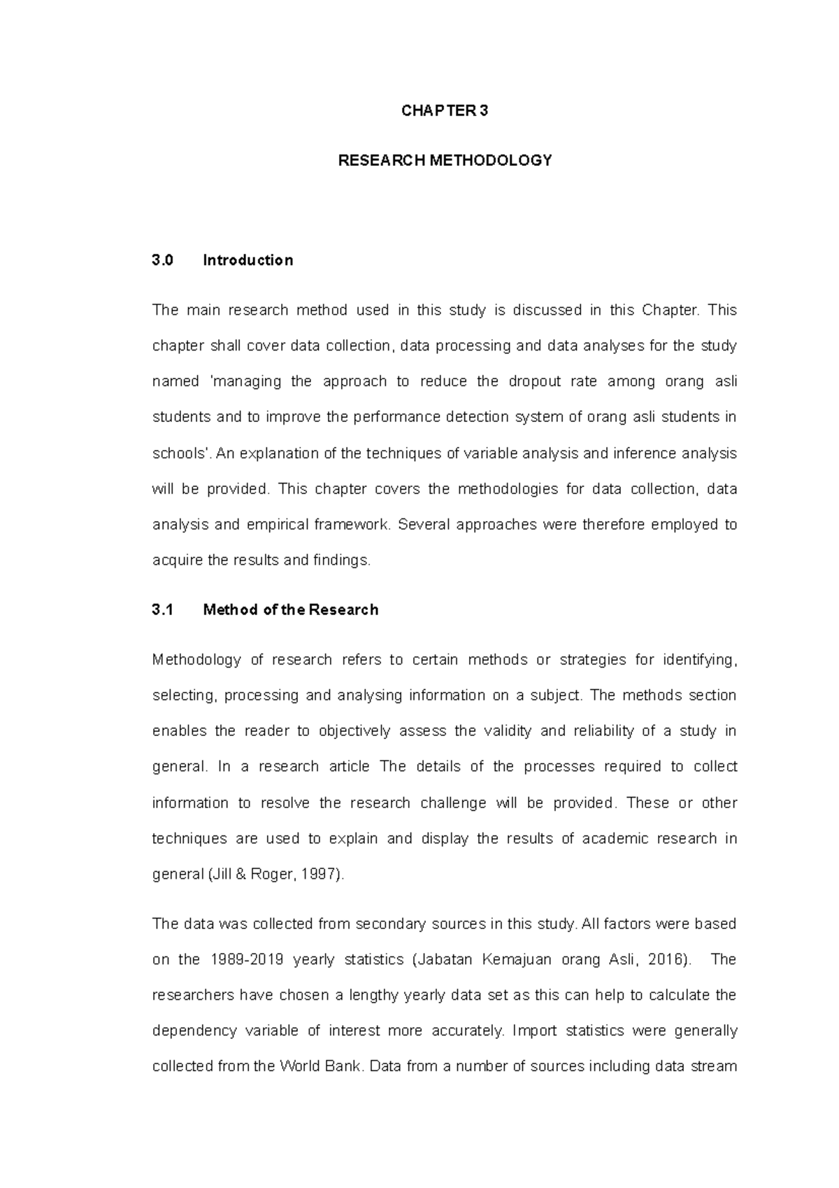 Chapter 3 Methodology - SG7250 - CHAPTER 3 RESEARCH METHODOLOGY 3 ...
