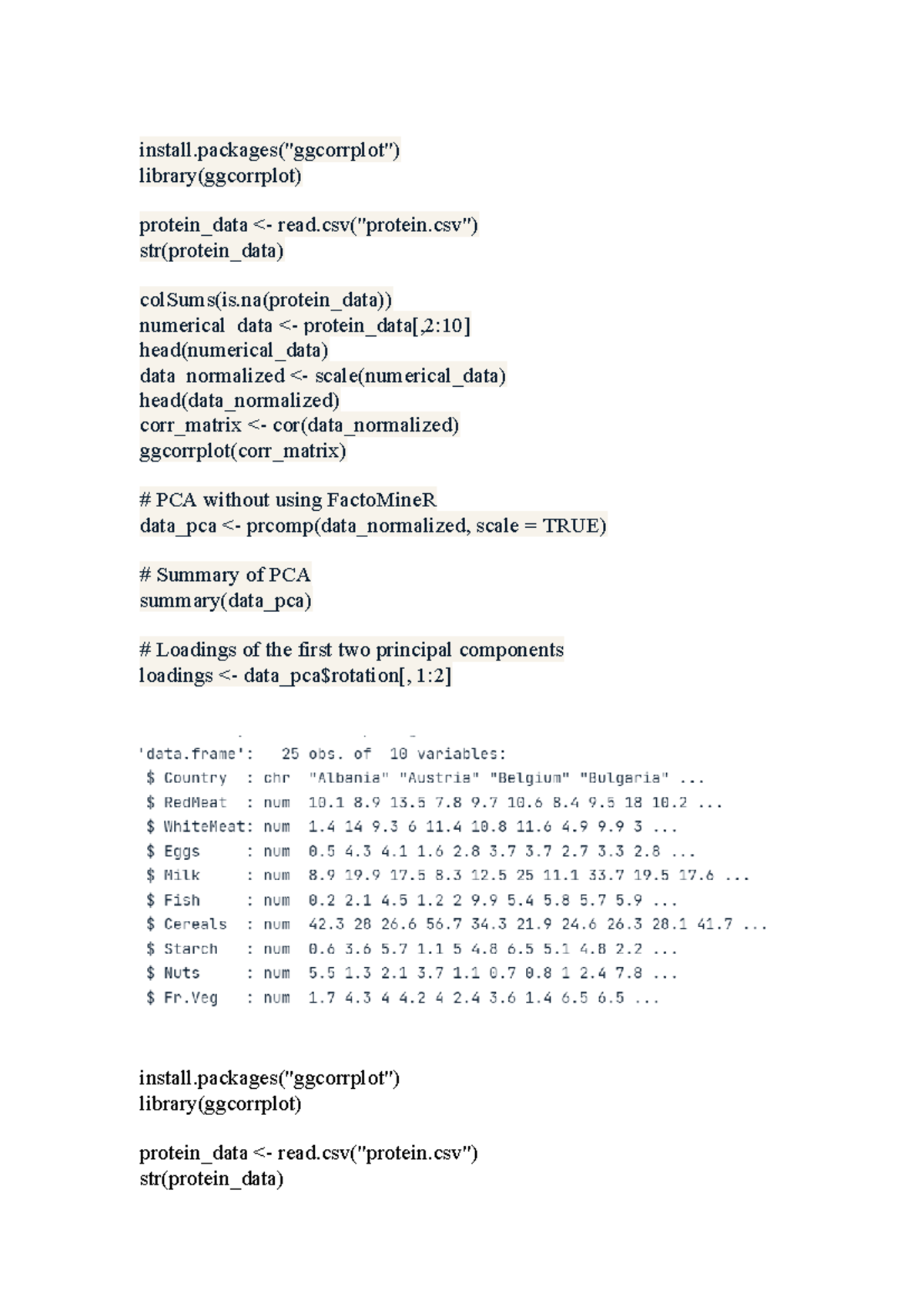 W2 pca refined - data visualization - install("ggcorrplot") library ...
