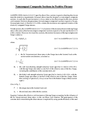 Noncomposite Box-Section and Square and Rectangular HSS Members ...