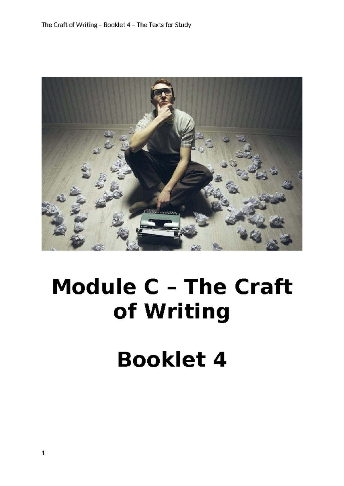 the craft of writing - booklet 4 (detailed on how to write essays and ...