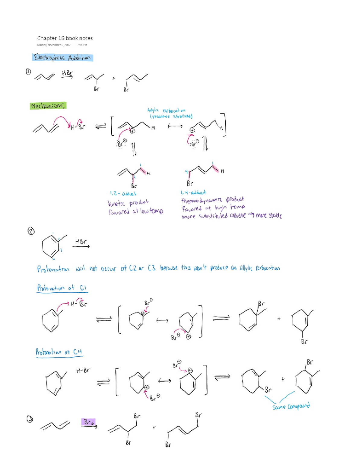 Chapter 16 Conjugated pi systems and pericyclic reactions - CHM 222 - Studocu