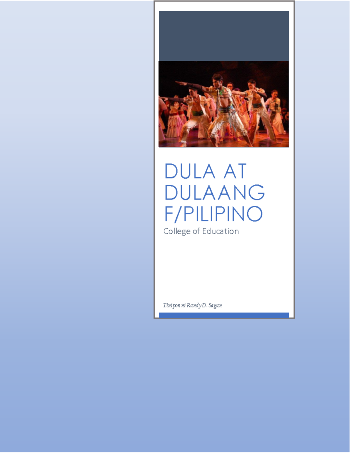 Modyul-sa-dula-at-dulaang-filipino-pdf compress - DULA AT DULAANG F ...