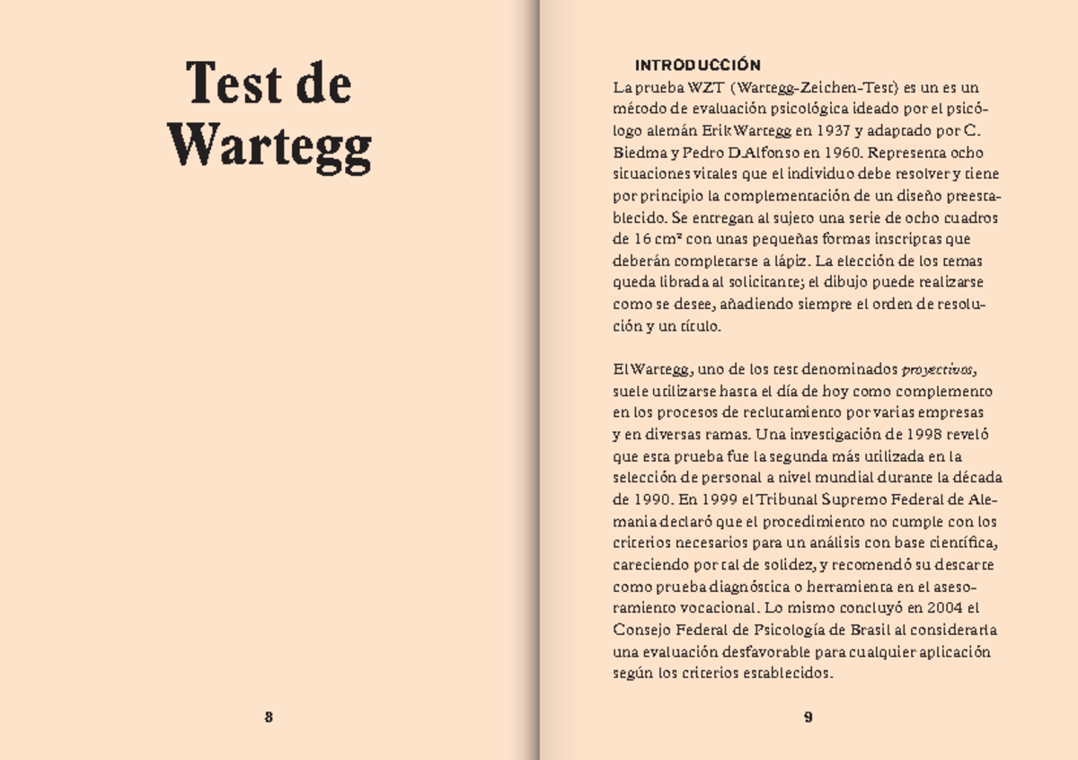 TEST DE Wartegg - para aportes en tarea - INTRODUCCIÓN La prueba WZT ...