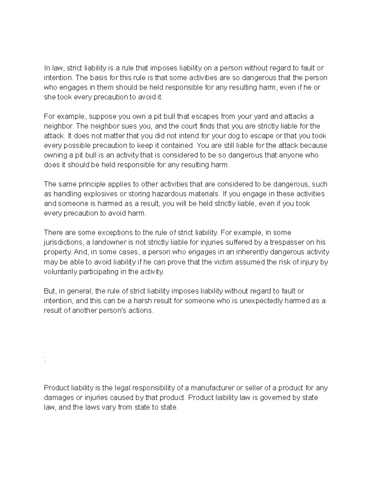 Understanding Strict Liability Product Liability Negligence and ...