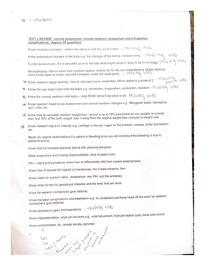 Obstetrics EXAM #1 Review - OBSTETRICS EXAM #1 REVIEW PROF. ANNETTE ...