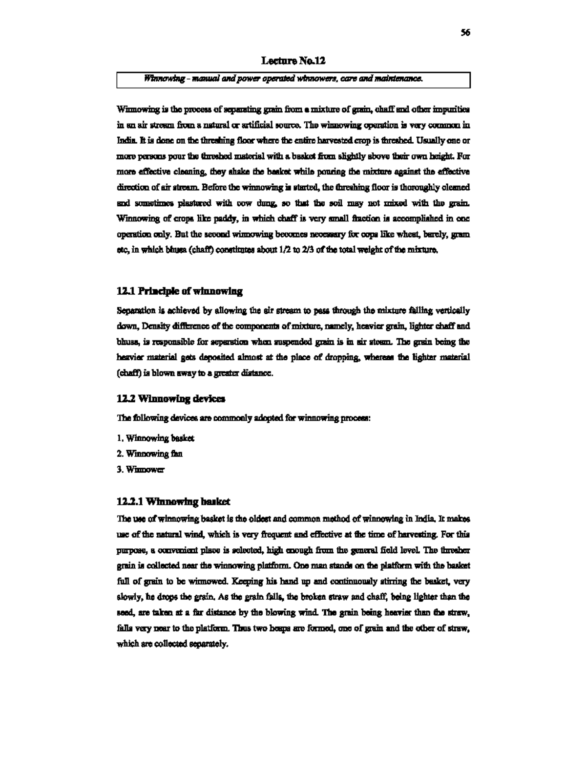 Agri notes 12 - Agriculture - Studocu