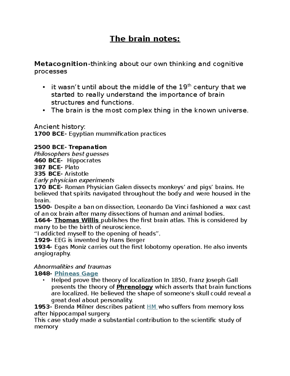 The brain notes - The brain notes: Metacognition-thinking about our own ...