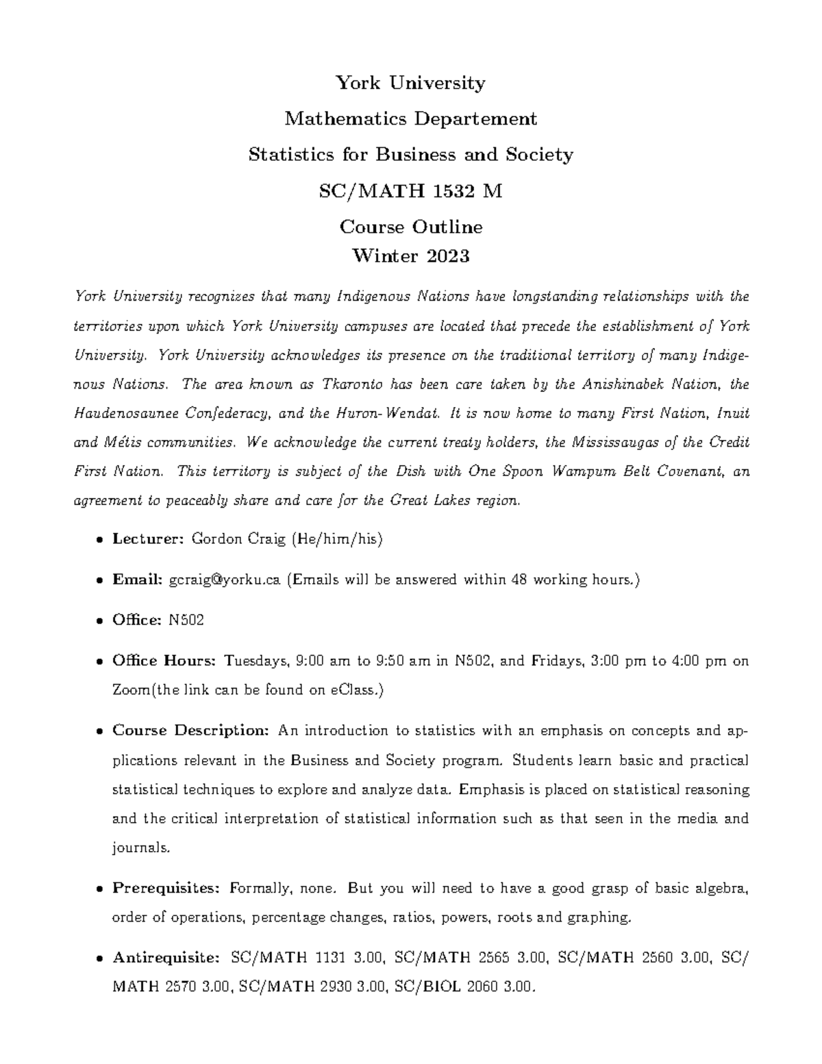 1532w23 - The course outline for SC-MATH-1532 - York University ...