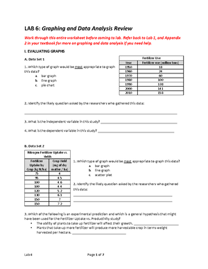 Lab 05 Water-1 - Lab - LAB 5: Water Objectives: After completing this ...