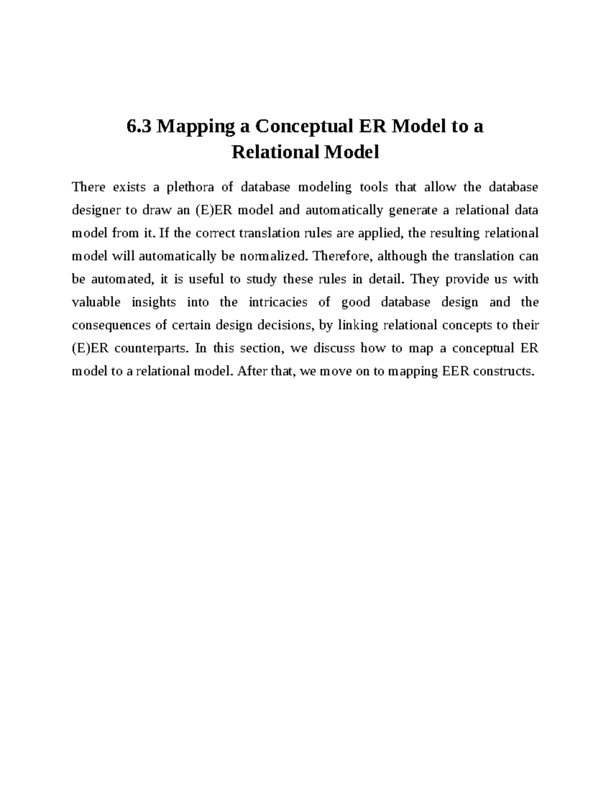 Mapping+a+Conceptual+ER+Model+to+a+Relational+Model-1 - 6 Mapping a Conceptual ER Model to a ...