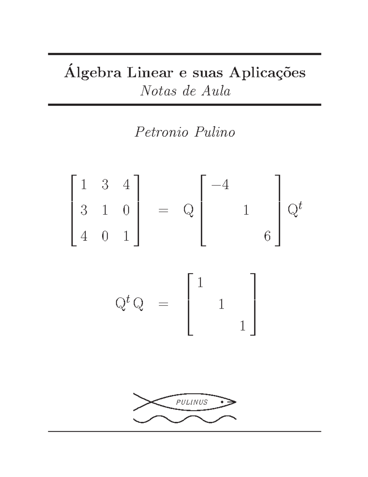 Cap03 - Cap 03 - Algebra Linear e suas Aplica ̧c ̃oes ́ Notas de Aula Petronio Pulino þ ÿ ÿ ø 1 ...