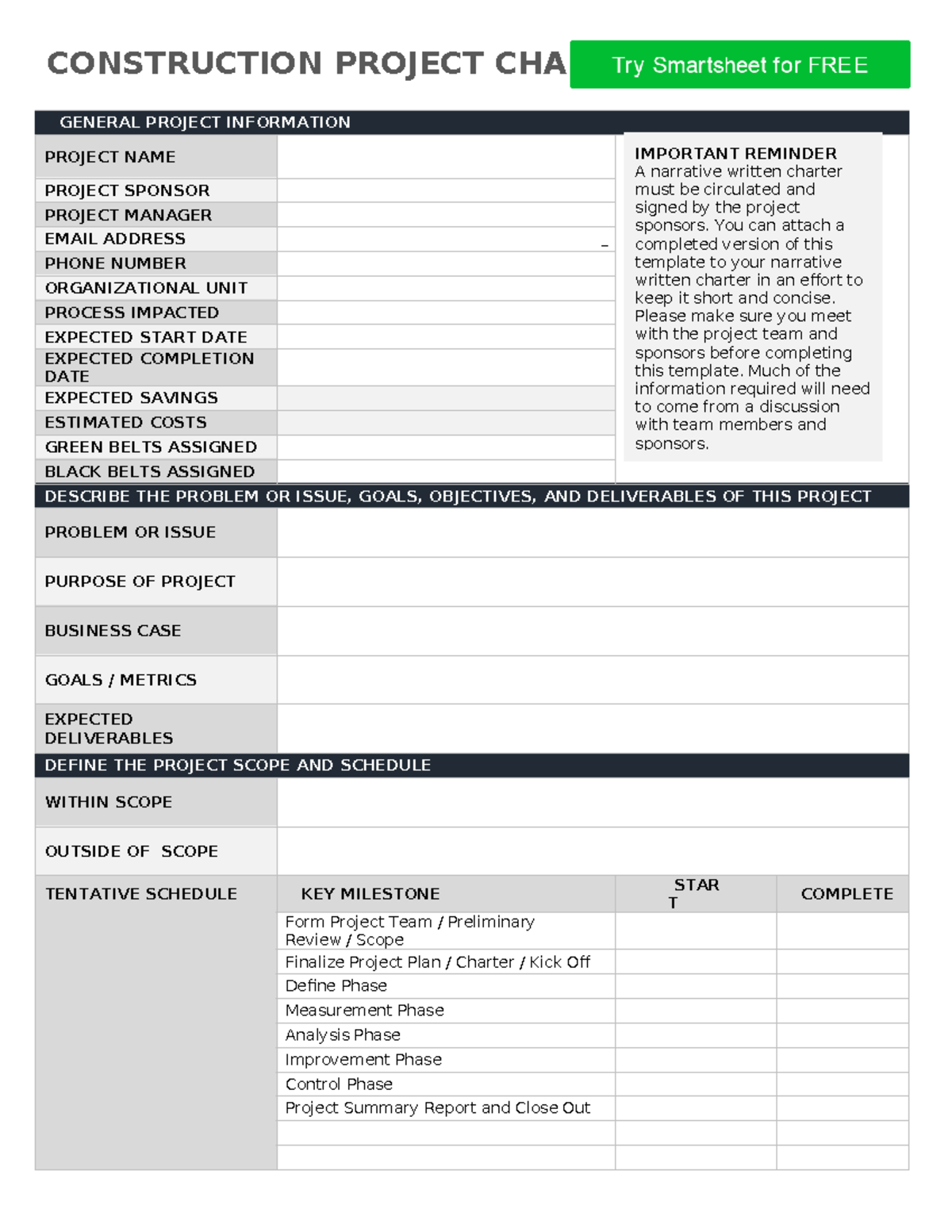 IC-Construction-Project-Charter-8556 WORD - CONSTRUCTION PROJECT ...