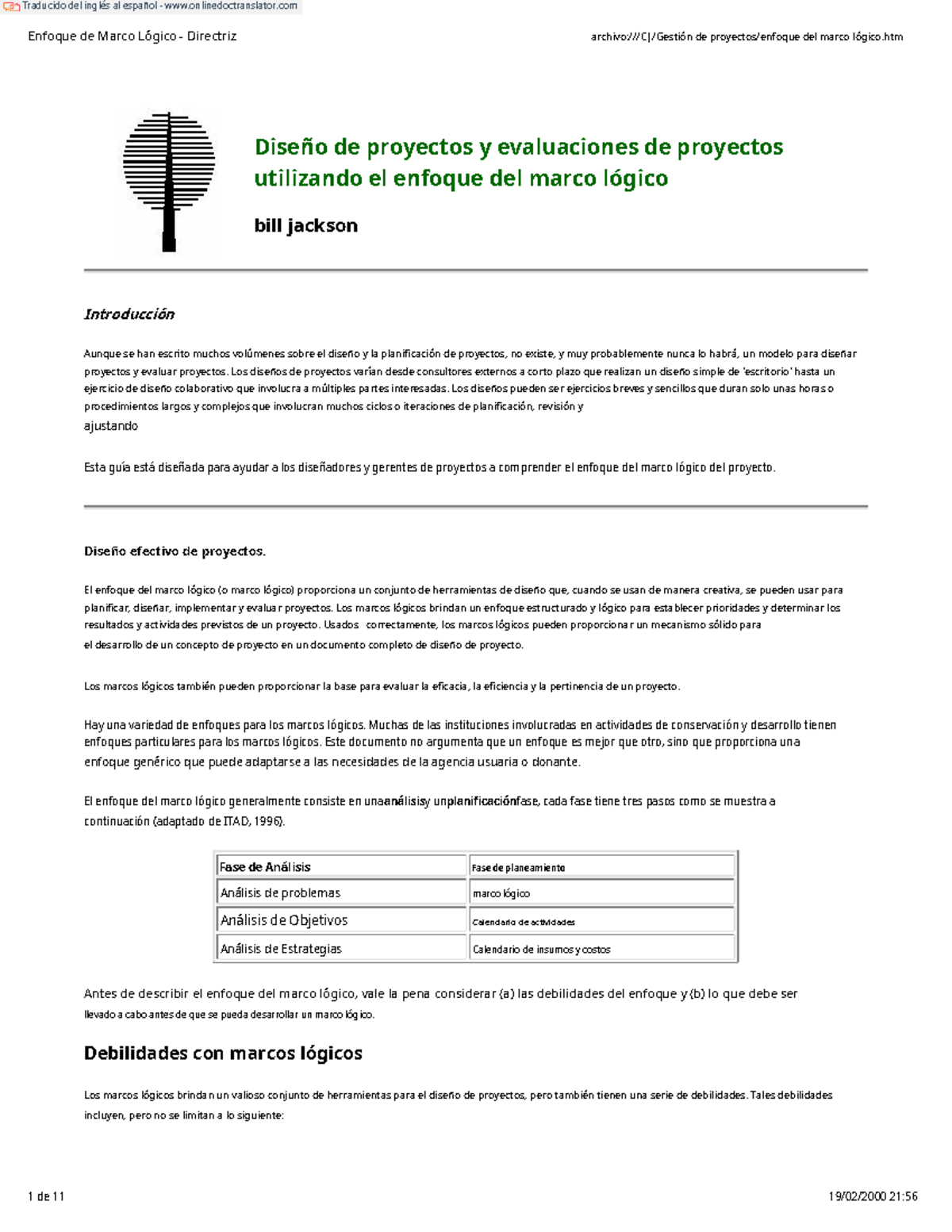 Designing Projects and Project Evaluations Using T - Enfoque de Marco Lógico - Directriz - Studocu