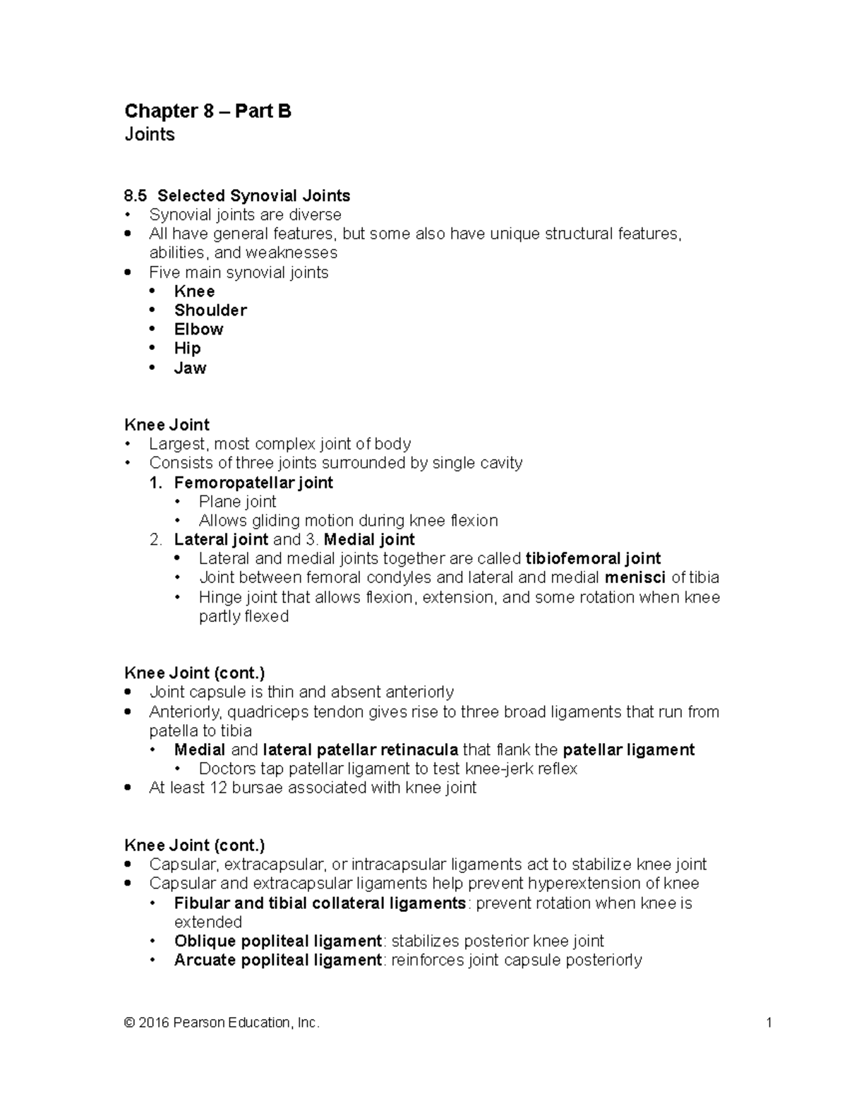 CH.8B The Joints Lecture Notes - Chapter 8 – Part B Joints 8 Selected ...