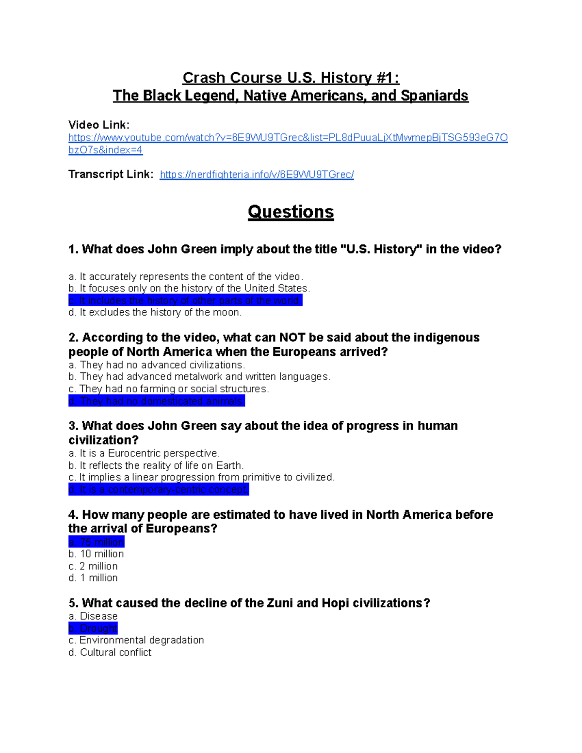 Colonial Crash Courses - Crash Course U. History #1: The Black Legend ...