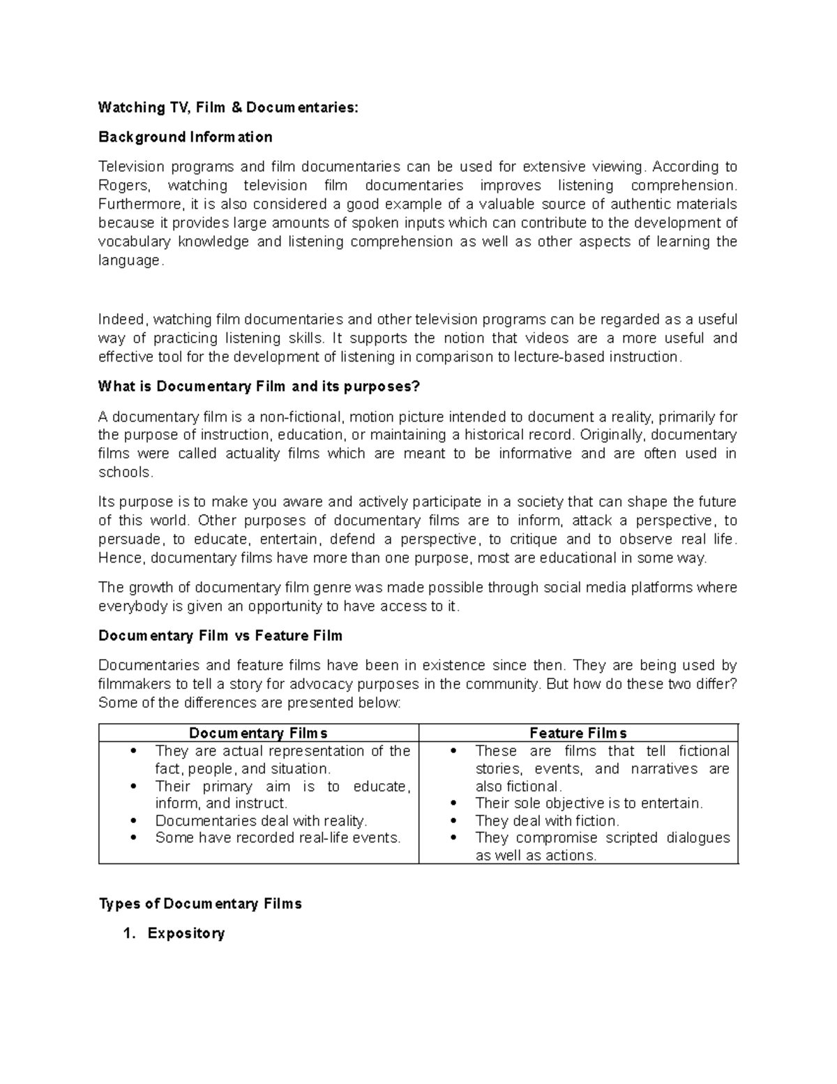 Watching TV AND FILM Documentaries - Watching TV, Film & Documentaries ...