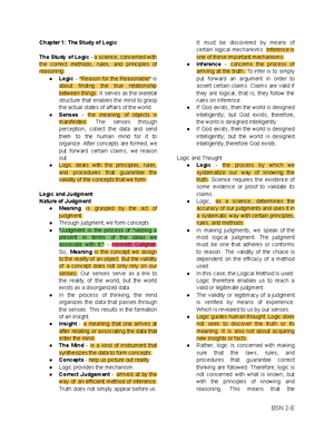 Ethics Chapter 6 - tyea - CHAPTER VI SYNTHESIS: MAKING INFORMED ...