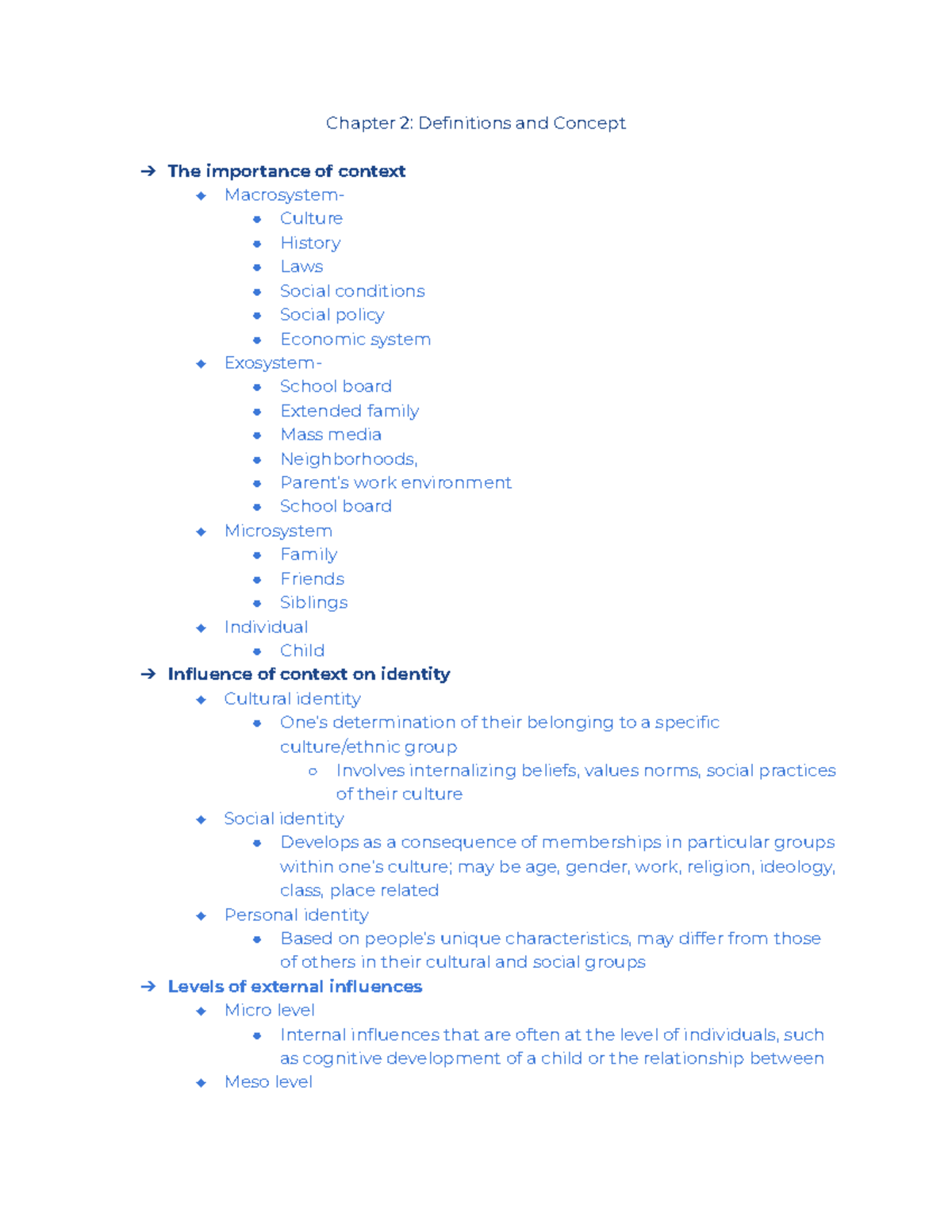 Chapter 2 - Professor Rivera - Chapter 2: Definitions and Concept The ...