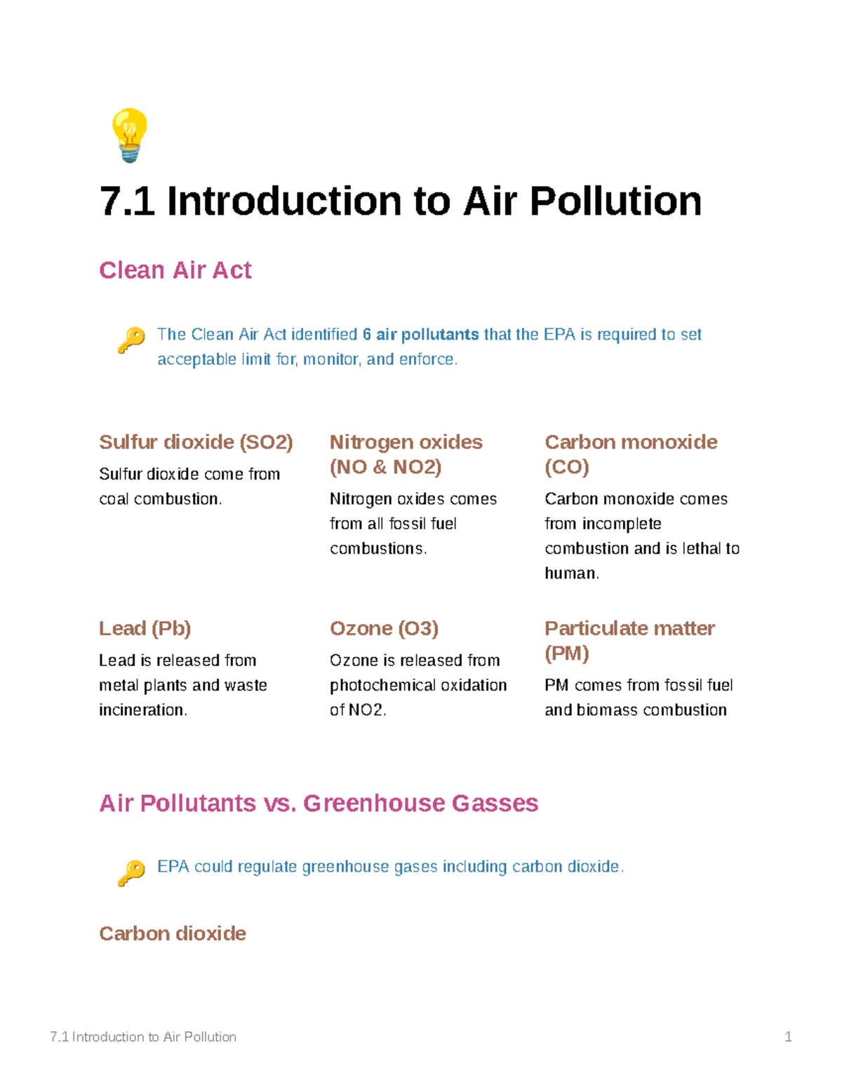Introduction to air pollution - Sulfur dioxide (SO2) Sulfur dioxide ...