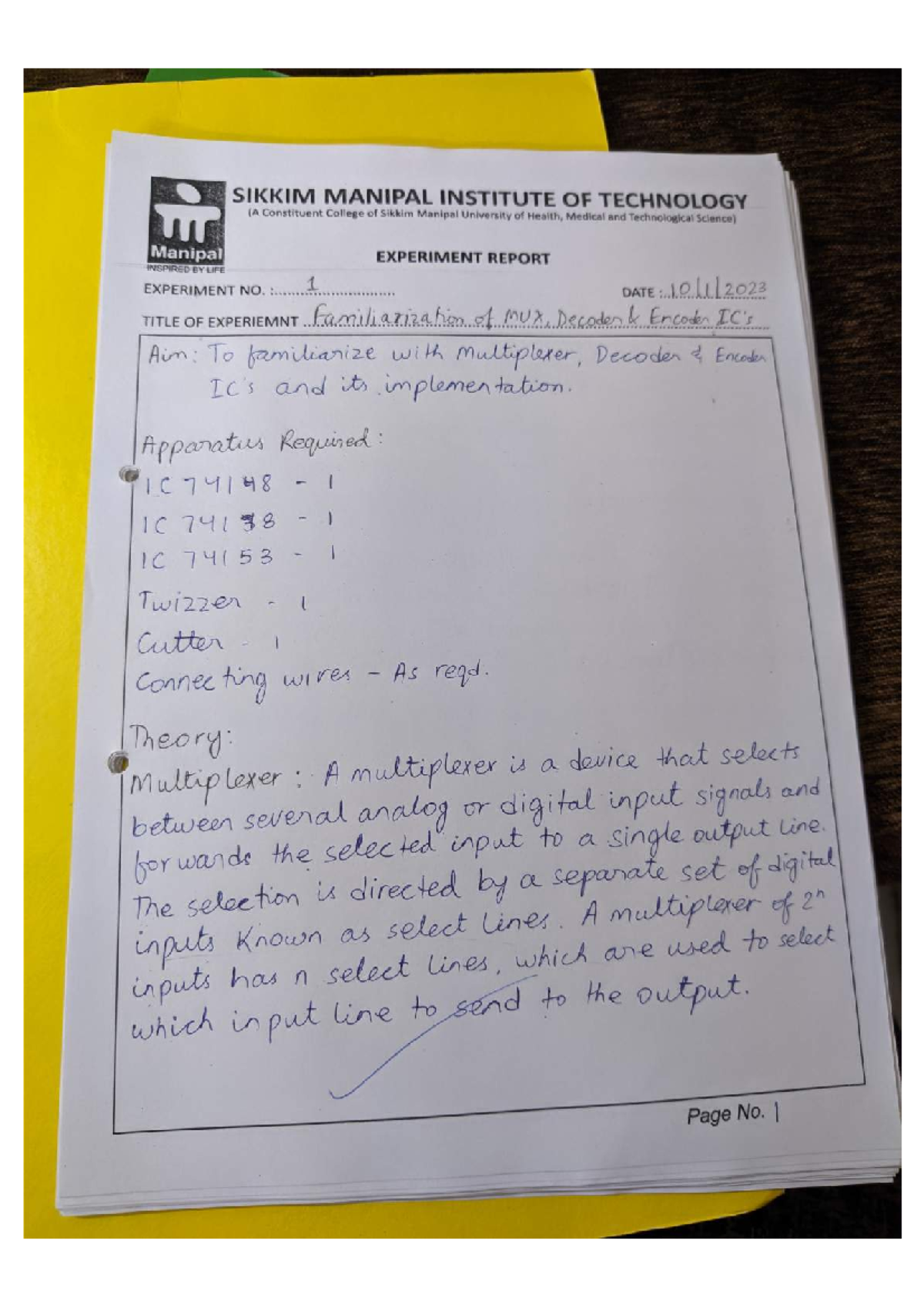 COA LAB 1-10 EXPERIMENTS - Computer Organization And Architecture - Studocu