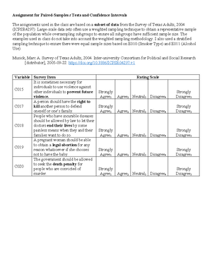 Assignment for One-Way Anova - ANOVA Assignment DATA SET = HAND CALCULATIONS Task 1. The ...