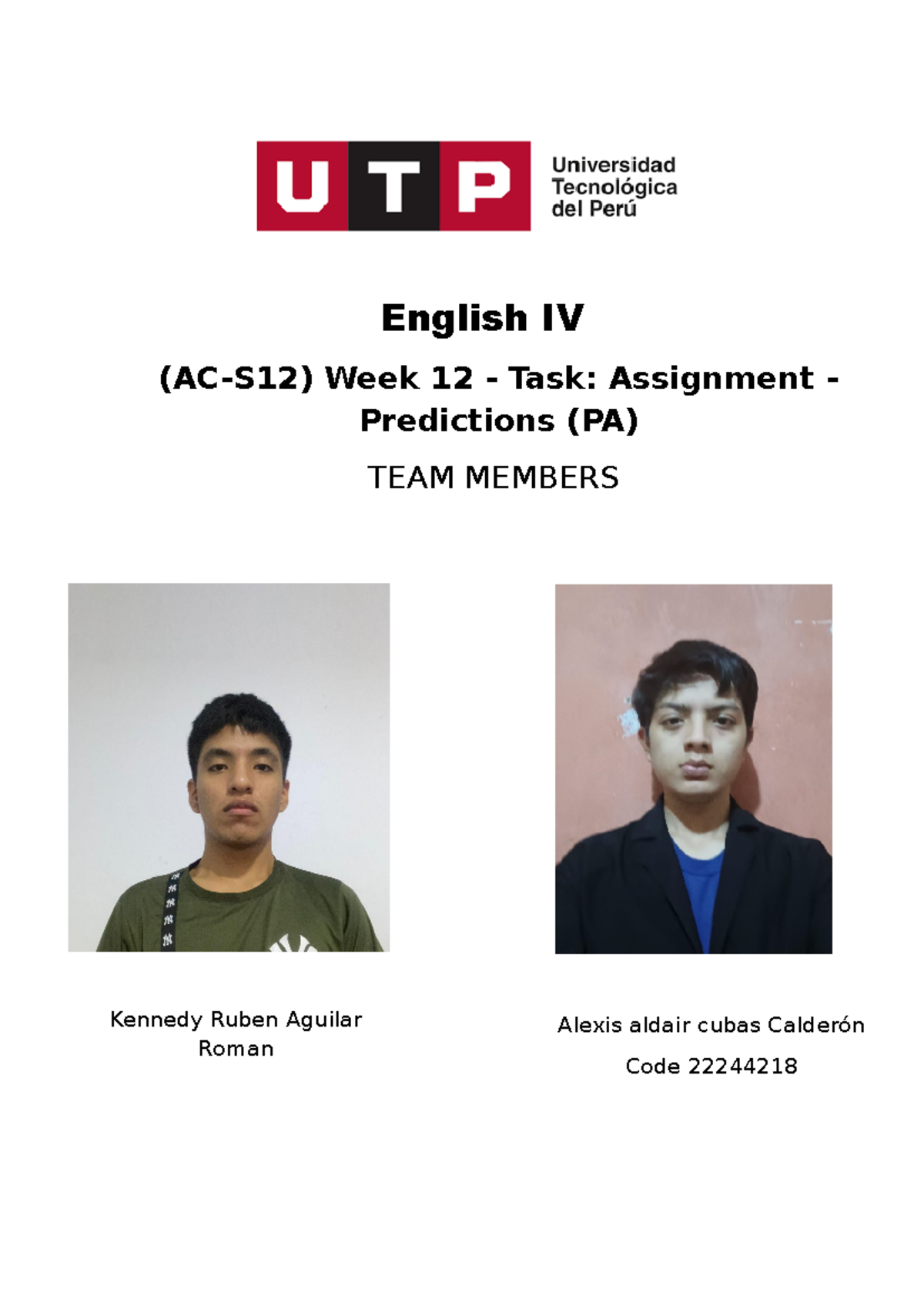 S13 ingles original - English IV Kennedy Ruben Aguilar Roman (AC-S12 ...