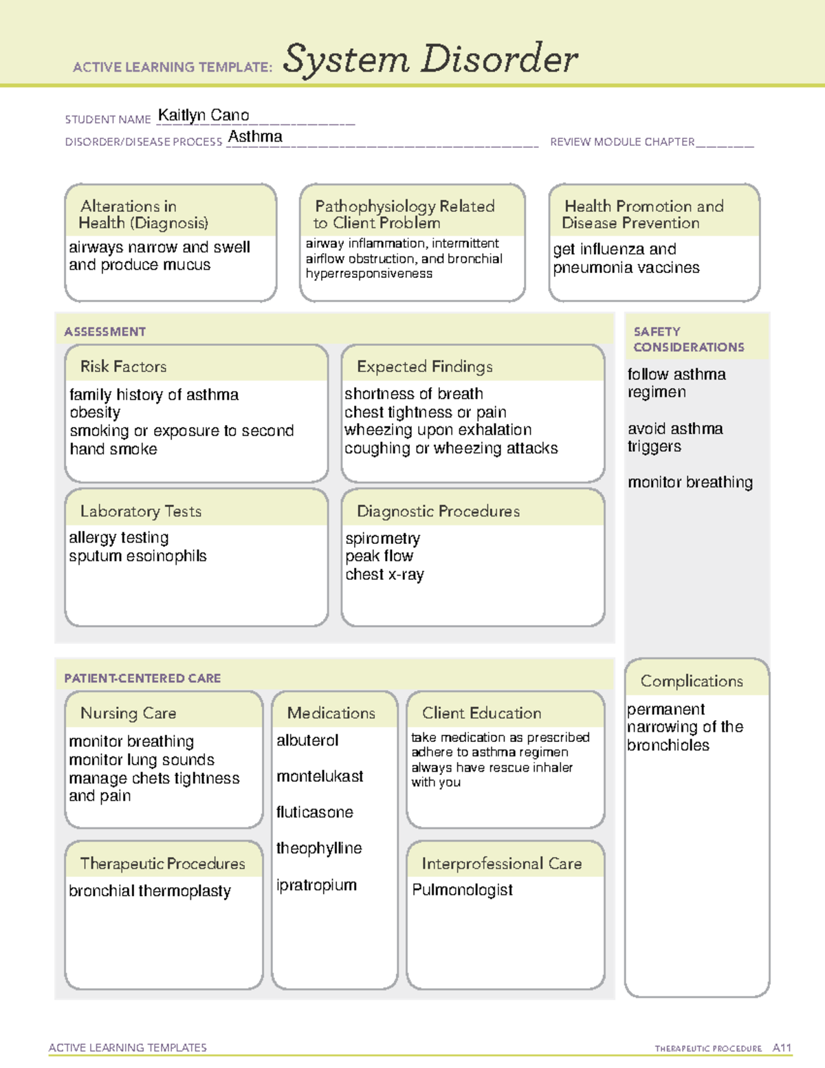 A Template 7 - ACTIVE LEARNING TEMPLATES THERAPEUTIC PROCEDURE A System ...