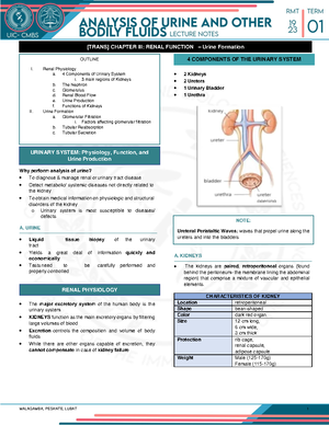 Serous Fluid AUBF by strasinger sixth edition - SEROUS FLUID SUMMARY ...