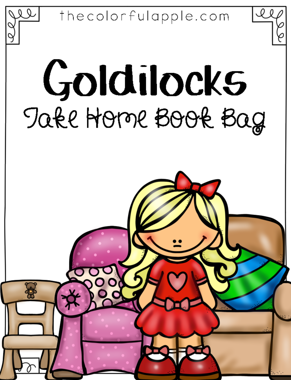 Take Home Book Bags Goldilocksthe 3Bears-1 - Goldilocks Take Home Book ...