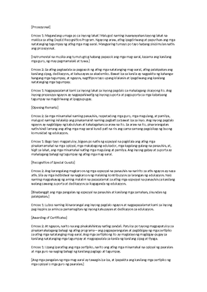 General Assembly Emcee Script - Certainly! Here's a sample emcee script ...