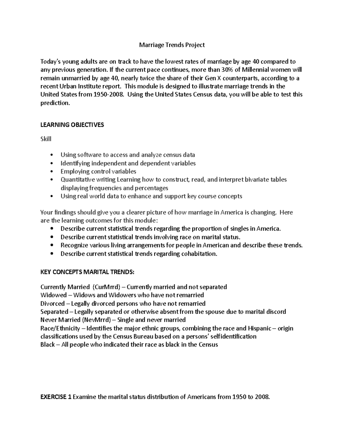 Marriage Trends - If the current pace continues, more than 30% of ...