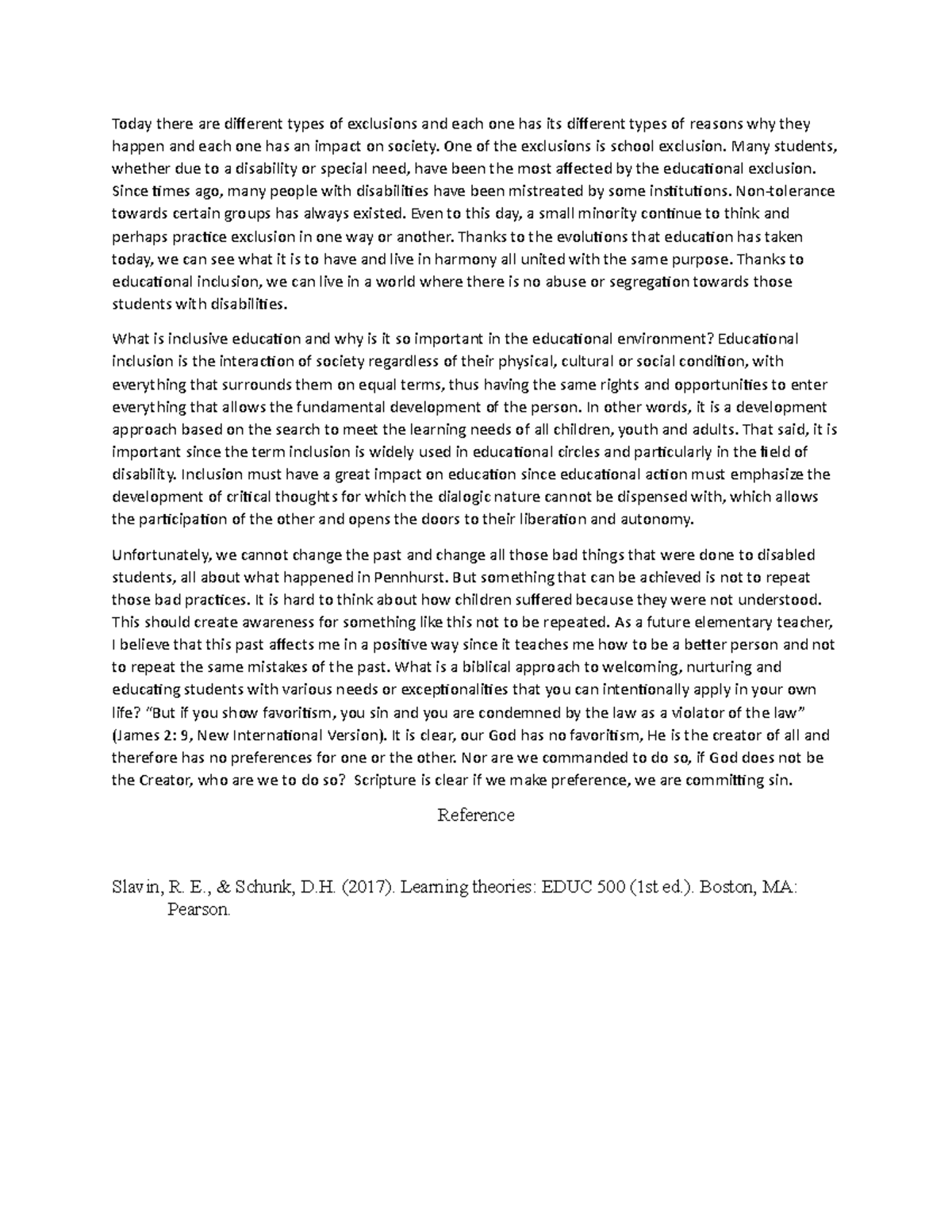 Types and Impact of Exclusions in Society: Focus on School Exclusion ...