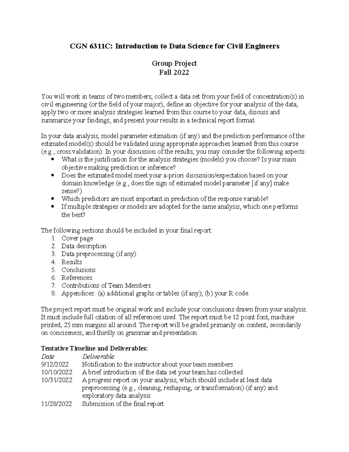 Group Project F2022 - CGN 6311C: Introduction to Data Science for Civil ...