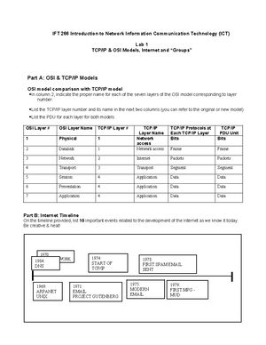 Lab 14 (Routing with a Multilayer Switch) - IFT 266 Introduction to Network Information - Studocu