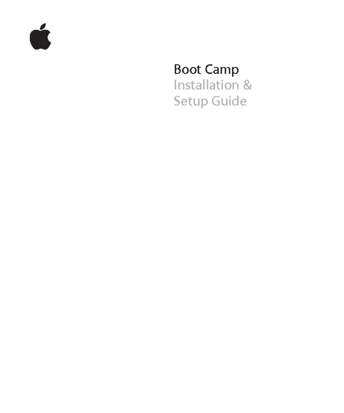 Boot Camp Installation & Setup Guide - Boot Camp Installation & Setup ...