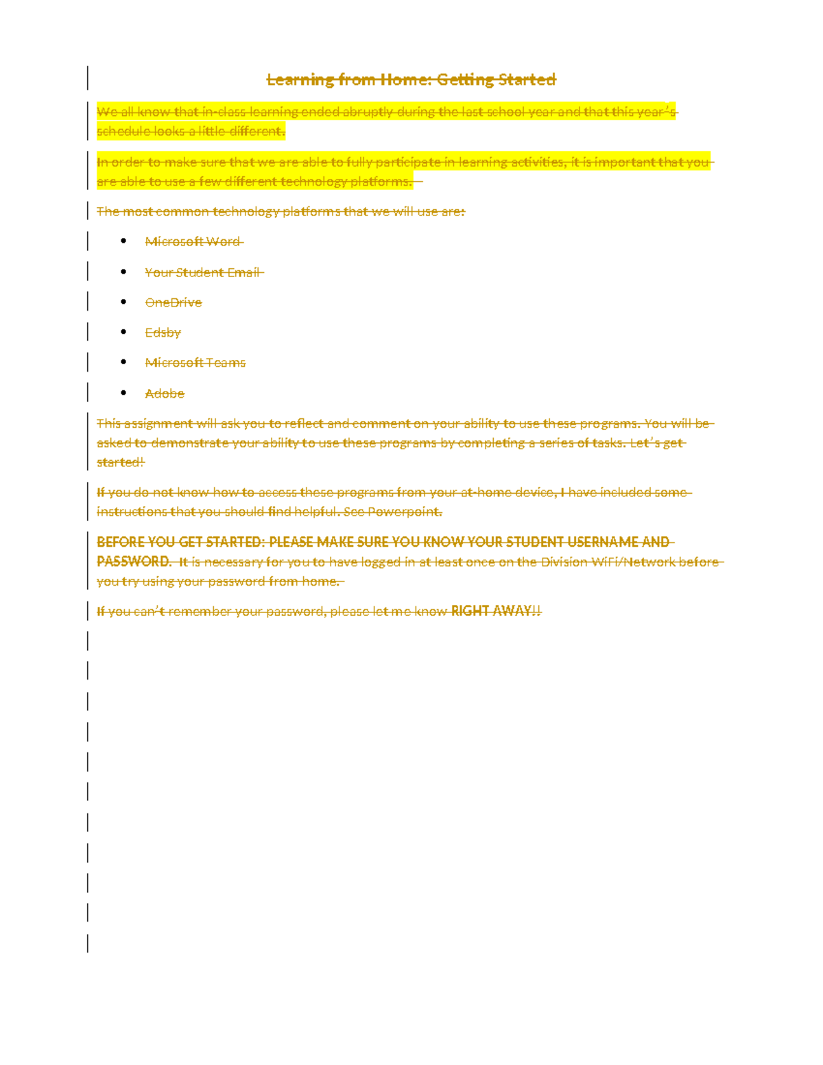 ADM1000 lecture note - Learning from Home: Getting Started We all know ...