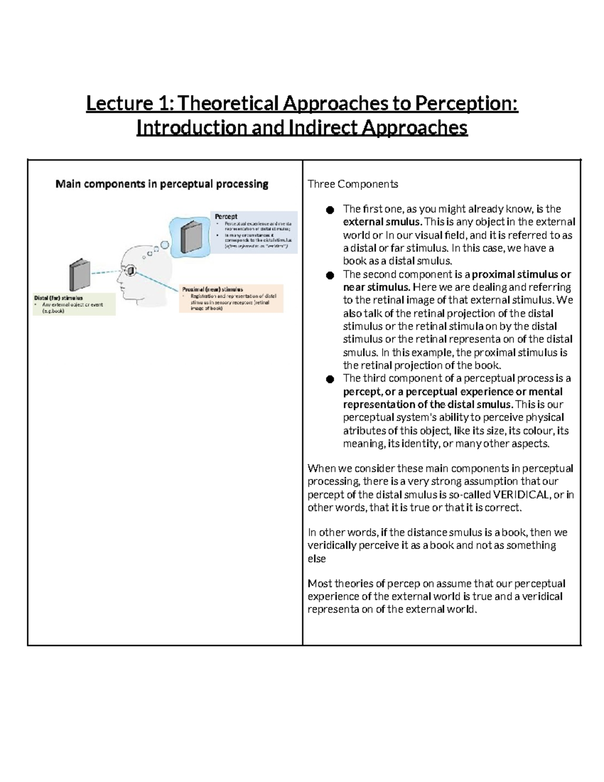Lecture Content - Notes - Lecture 1: Theoretical Approaches to ...