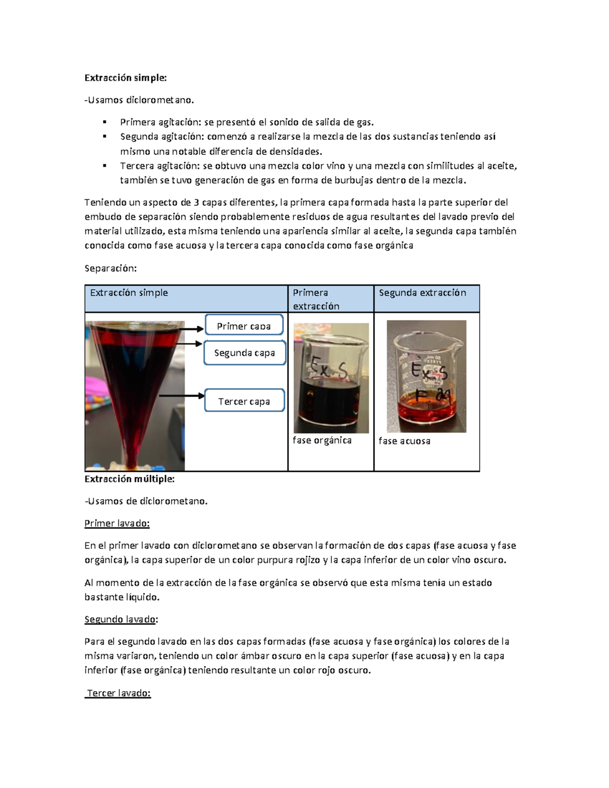 Extracción simple y extracion M Resultados - Extracción simple: Usamos ...