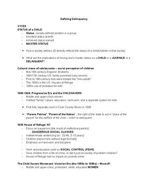 SOC 4 - notes - Social disorganization - This Theory states that crime ...