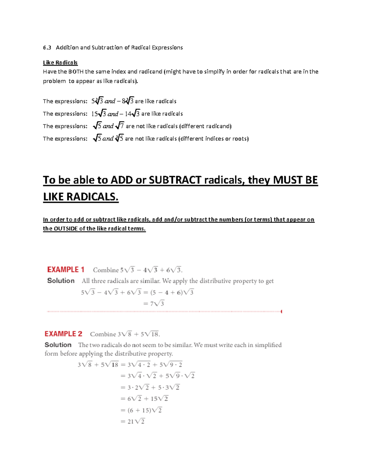 Rational Exponents 6 - this to learn math-110 and the teacher is Mark Weiss - 6 Addition and ...